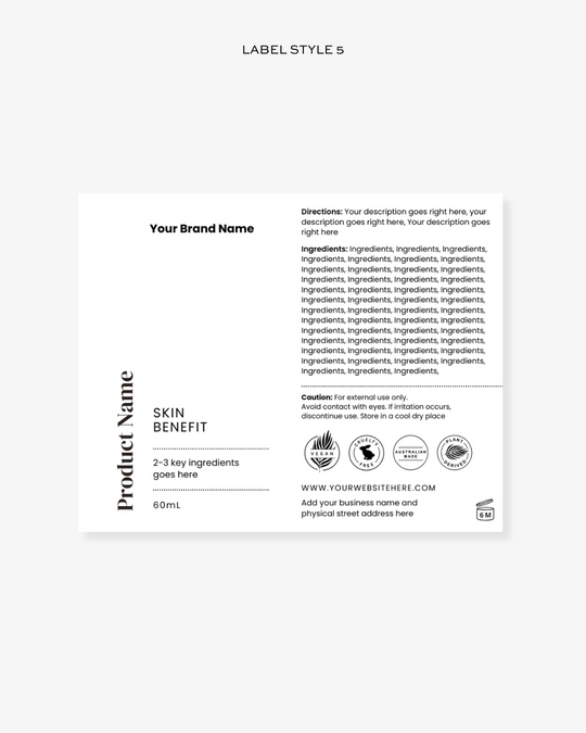 Custom Label Design – Private Label Skin Care